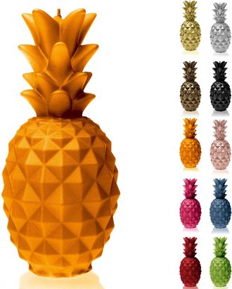 Candellana Ananas Paraffinkerze 100x100x210 mm - Orange Kerze Dekorativ - Kerzen Aesthetic 3D - Candles Aesthetic - Dekorative Kerzen Geschenk - Aesthetic Candle