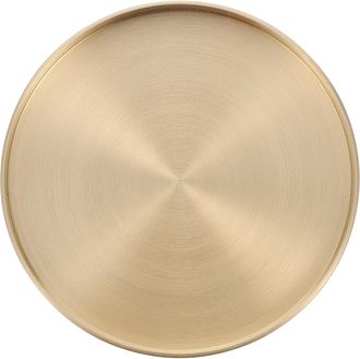 BESTONZON 1 Stück Getränkeuntersetzer Aus Messing Tee-Servieruntersetzer Vintage-Untersetzer Für Zuhause Teehaus Kerzen-Organizer Goldfarben-6.6cm