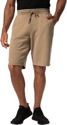 JP1880 Jay-PI Bermuda en Molleton Jay-PI, Collection Fitness. Taille élastique. Esprit Vintage. Gris Brun 5XL 823389337-5XL