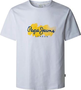 Pepe Jeans London Milton T-Shirt Manches Courtes Blanc
