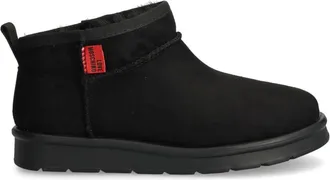 Love Moschino Stiefel mit Logo-Patch - Schwarz