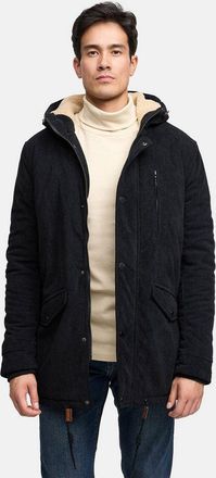 Indicode Winterjacke Herren INLedley Jacke Winter Herrenjacke Mit warmem Teddyfutter und verstellbarer Kapuze