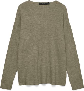 Vero Moda Damen Vmcrewlefileglitter Ls V-Nk Pullov Noos, Mermaid, M