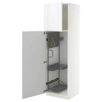 IKEA METOD Hochschrank mit Putzschrankeinr