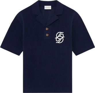 Dr&ocirc;le de Monsieur Homme, Tops, Bleu, Taille: M Polo With Logo