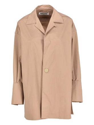 Darkpark chemise en popeline Jodie à boutonnière - Tons neutres