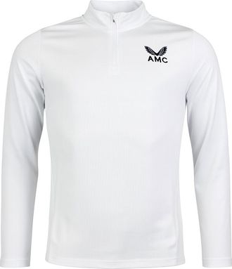 Castore AMC Core Herren Wei&szlig; Midlayer Tennisoberteil