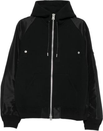 sacai Herren, Sweatshirts & Hoodies, Schwarzk, MGr&ouml;&szlig;e