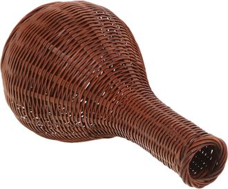 Cabilock Handgefertigte natürliche gewebte Vase Klein für Trockenblumen und Frische Blumen Dekoration Wohnzimmer Tischdekoration Rustikaler Stil Kreativer Blum