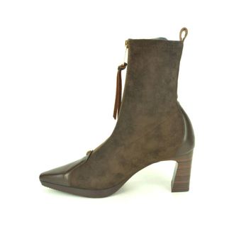 Hispanitas Bruin Botje +Tiret +Tip 6cm - - Shoes - Damen - Braun - 38 EU
