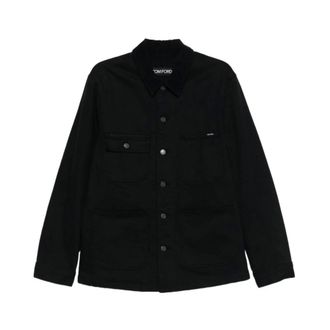 Tom Ford Homme, Vestes, Bleu, Taille: XL Denim Jacket