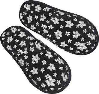Generic Slippers Fleur DOrchid&eacute;e Frangipanier Chaud Pantoufles De Maison Cozy Chaussons DInt&eacute;rieur Pour Camping Chambre H&ocirc;tel L