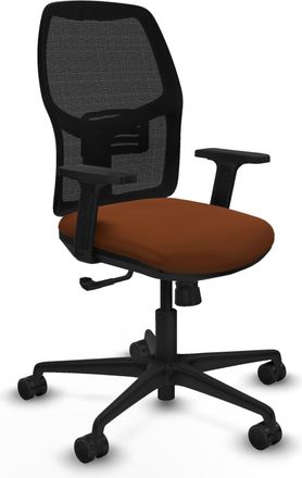 Piqueras y Crespo Alfera Stuhl mit Armlehnen, h&ouml;henverstellbare Lendenwirbelst&uuml;tze, ausgestattet mit Sincro 4 Positionen und Schneideschaum, mit Rollen 65 mm, Nylon, Sc