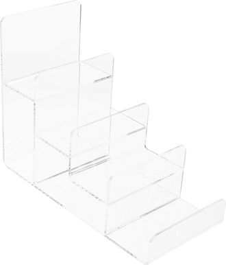 Valiclud Handtaschenhalterst&auml;nder aus Acryl 4 Stufiges Aufbewahrungsgestell mit 5cm Abstand f&uuml;r Parf&uuml;m und Sonnenbrillen Transparent f&uuml;r Schaufenster und Zuhau