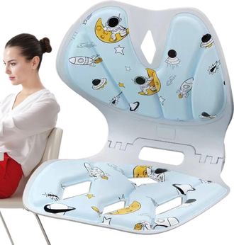 Generic Lendenwirbelstütze Für Stuhl - Haltungskorrekturstuhl | Klappbarer Taillenrückenstützstuhl | Ergonomischer Rückenglätter | Rückenglätter, Haltungskorr