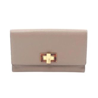 Fendi Pre-owned Peekaboo Selleria Long Wallet - - Pre-owned - Damen - Beige - ONE SIZE