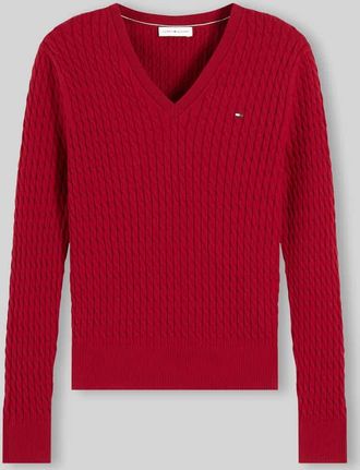 Tommy Hilfiger Regular Fit Pullover aus reiner Baumwolle