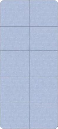 Generico Yogamatte: Yogamatte ohne Verrutschen, 183 x 61 x 0,6 cm, faltbar, Fitnessmatte für zu Hause, mit Aufbewahrungstasche