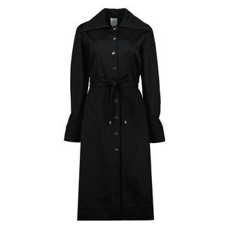 Patou Elegantes Schwarzes Hemdkleid - - Dresses - Damen - Schwarzk - S