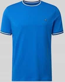 Christian Berg T-Shirt mit Kontraststreifen und Rundhalsausschnitt