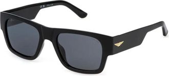 Police unisex, Accessoires, Noir, Taille: 54 MM Ocean Maxi Lunettes de Soleil Polaris&eacute;es