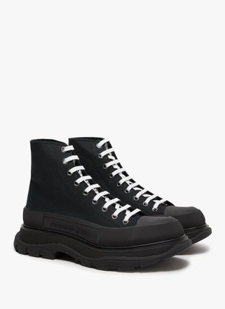 Alexander McQueen Baskets montantes Tread Slick en coton