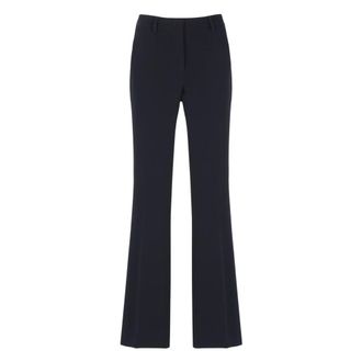 Alberto Biani Pantalon &Eacute;vas&eacute; &agrave; Plis Marks - Femme - Pantalons - Bleu - Taille: 36 FR