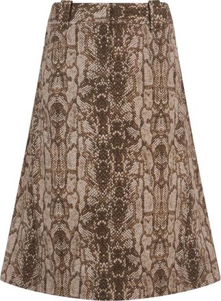 Alberta Ferretti Femme, Jupes, Multicolore, Taille: 38 FR &Eacute;l&eacute;gante robe beige &agrave; roue