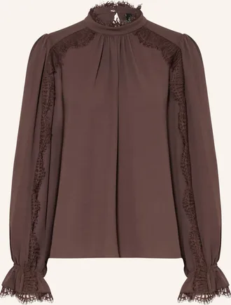 Marc Cain Blusenshirt Mit Spitze braun
