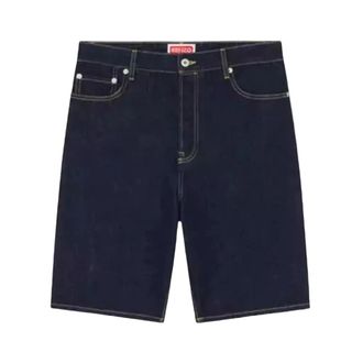 Kenzo Homme, Shorts, Bleu, Taille: W34 Himawari Straight Short