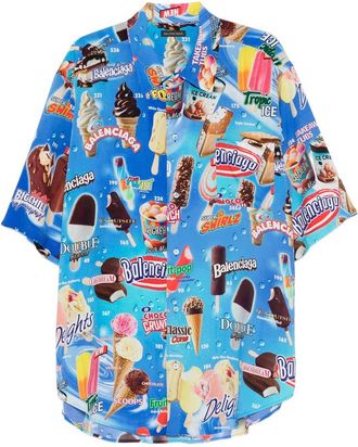 Balenciaga Ice-cream Print Shirt