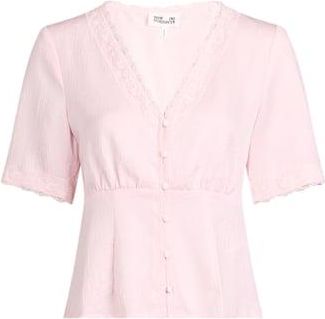 Baum Und Pferdgarten Top col V froiss&eacute; &agrave; d&eacute;tail dentelle