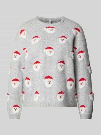 Only Pullover mit Santa Schriftzug