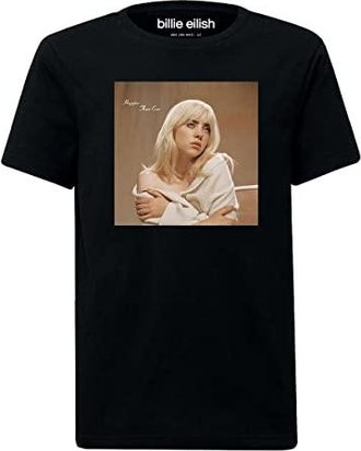 Amplified T-shirt Happier Than Ever Billie Eilish pour Adultes Unisexe, Noir, S