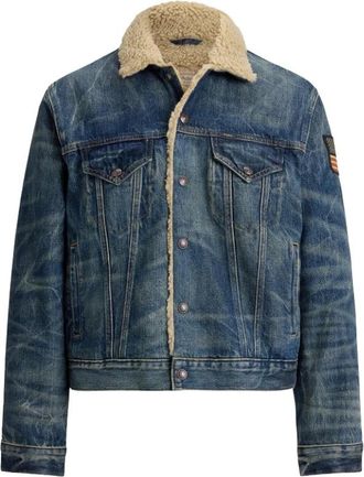 Ralph Lauren Veste en jean doubl&eacute;e polaire - Homme - Vestes - Bleu - Taille: XL