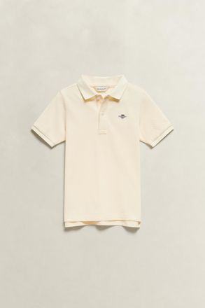 GANT Kinder Shield Piqu&eacute; Poloshirt (110/116) CREAMED Wei&szlig;