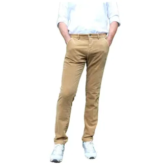 Mason's Homme, Pantalons, Beige, Taille: XL Pantalon Chino Slim Fit en Velours de Coton