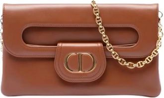 Dior Pre-owned Double Clutch - Femme - Pre-owned - Brun - Taille: ONE Size