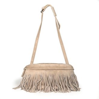 Vic Mati&eacute; Femme, Sacs, Beige, Taille: ONE Size Maris Fringed Belt Bag
