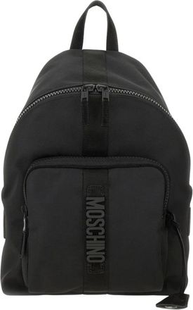 Moschino unisex, Sacs, Noir, Taille: ONE Size Cordura Nylon Backpack Large