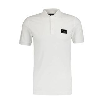 Dolce & Gabbana Wei&szlig;es Baumwoll-Polo-Shirt Klassischer Stil - - Tops - Herren - Wei&szlig; - M