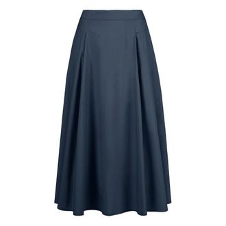 Bomboogie Femme, Jupes, Bleu, Taille: 38 FR Jupe large pliss&eacute;e