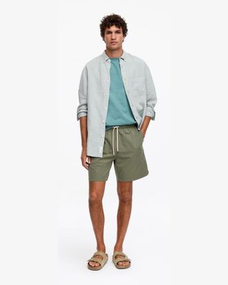 Arket Sportliche Badeshorts -Gr&uuml;n