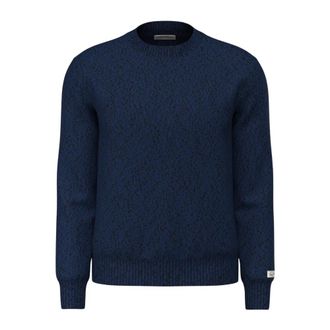 Guess Round-Neck Strickwaren - - Knitwear - Herren - Blau - 2XL