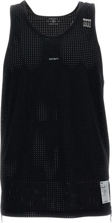 SATISFY Satisfy, Homme, Tops, Noir, Taille: M Space-O Singlet