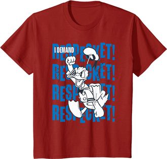 Disney Donald Duck 90th Anniversary I Demand Respect! Retro T-Shirt