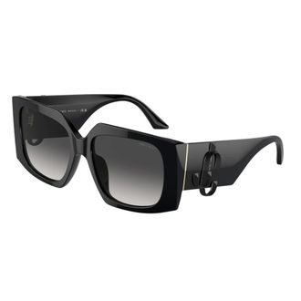 Jimmy Choo London Femme, Accessoires, Noir, Taille: 55 MM Lunettes de soleil &eacute;l&eacute;gantes avec verres gris d&eacute;grad&eacute;
