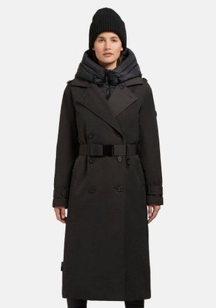 Khujo Trenchcoat Elena-YM Warmer Wintermantel mit doppelter Knopfleiste