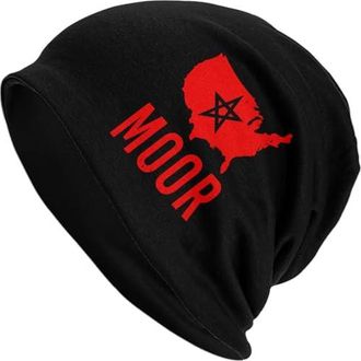 Generic Bonnet Docker Carte Et Drapeau du Maroc Élégant Beanie Tricoté Amples Skull Casquette pour Hiver Course