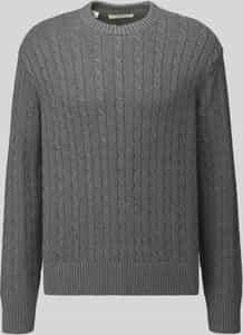Selected Relaxed Fit Pullover aus reiner Baumwolle Modell BRAUN